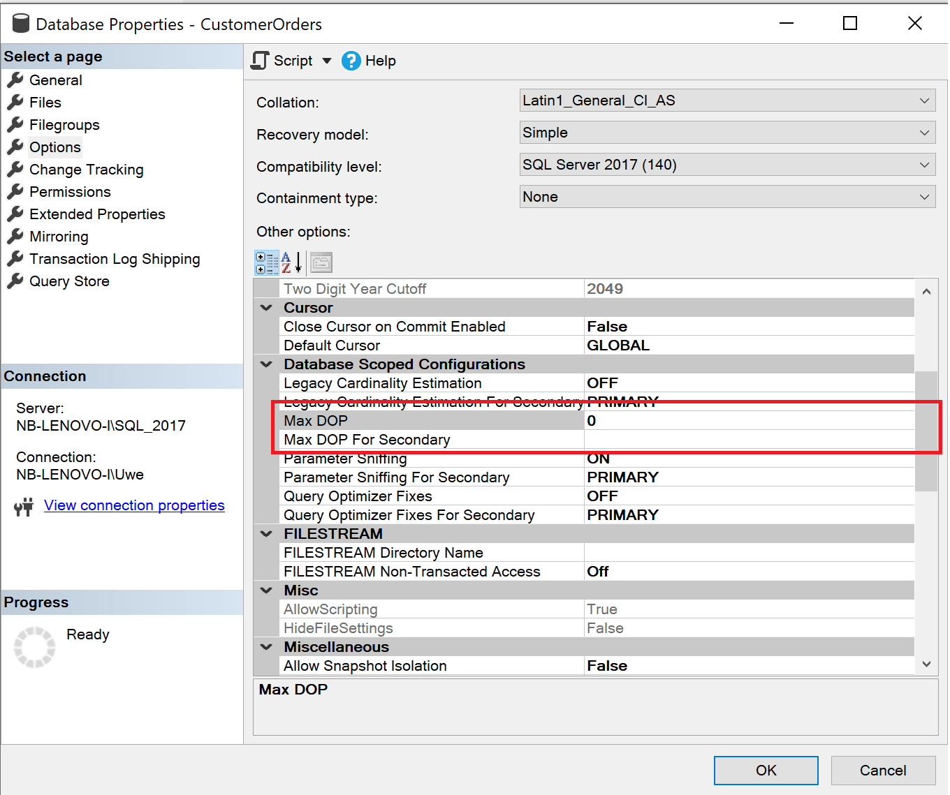 Database Scoped Configuration: Max Degree of Parallelism - db-Berater GmbH